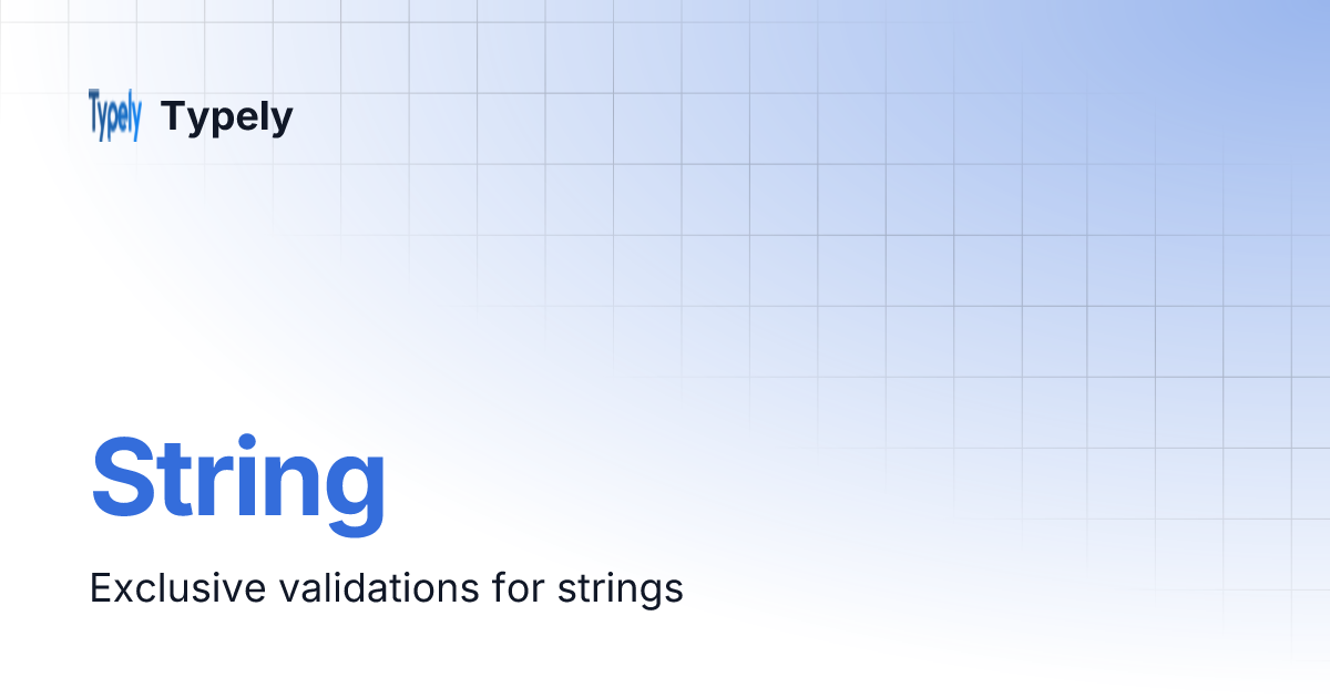 String | Typely